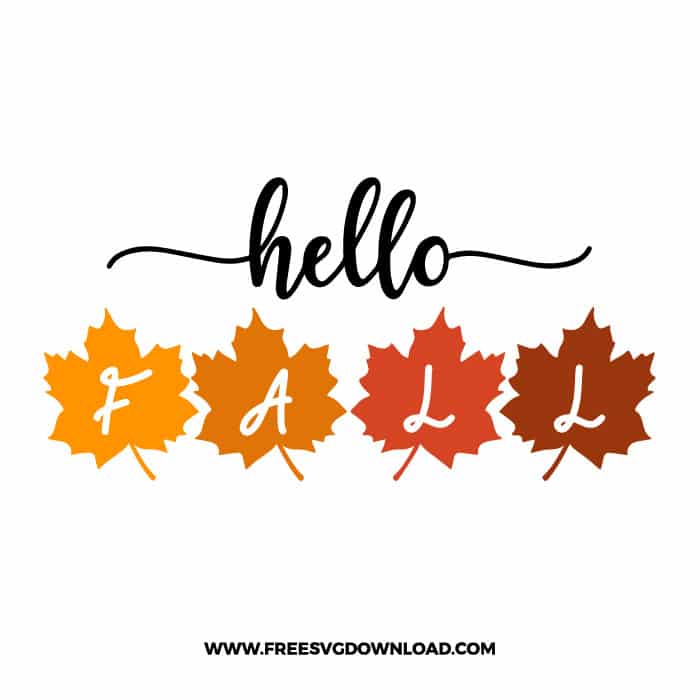 Hello Fall Free SVG Files | Free SVG Download