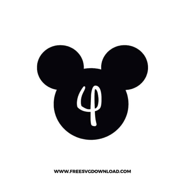 Mickey Mouse Birthday Numbers Free SVG Files | Free SVG Download