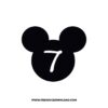 Mickey Mouse Birthday Numbers Free SVG Files | Free SVG Download