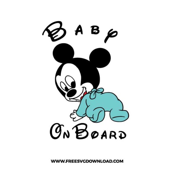 Baby Mickey Free SVG Files | Free SVG Download