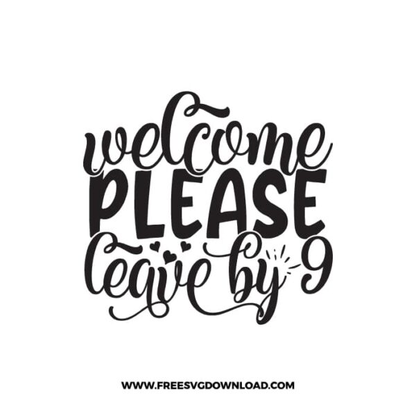 Welcome Home Free SVG Files | Free SVG Download
