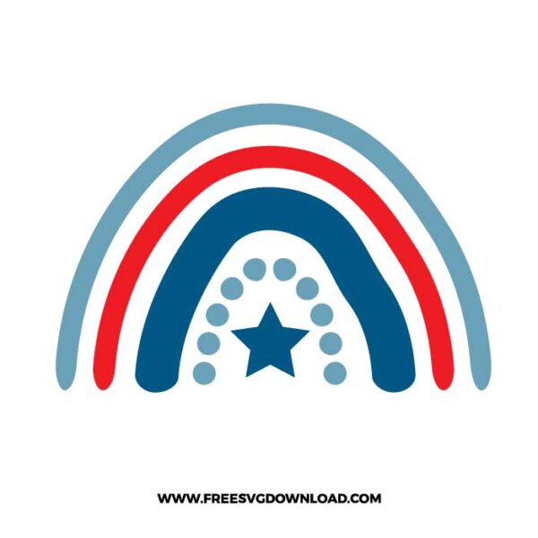 4th Of July Rainbow Free SVG Files | Free SVG Download