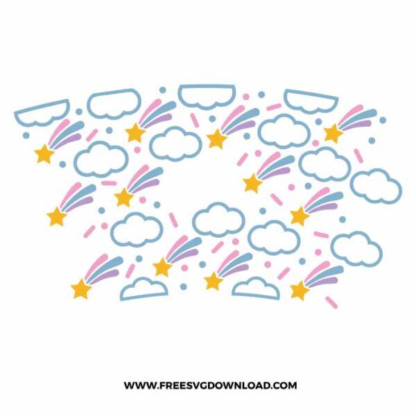 Rainbow Starbucks Free SVG Files | Free SVG Download