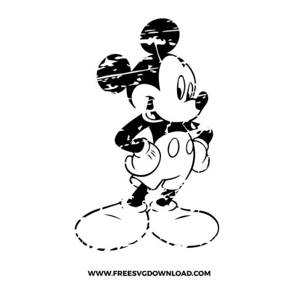 Distressed Mickey Free SVG Files | Free SVG Download
