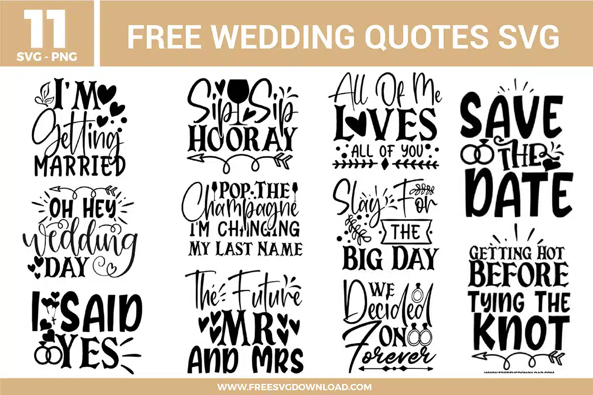 Wedding Quote Svg Wedding Quotes Svg Design Bundle Graphic By RK