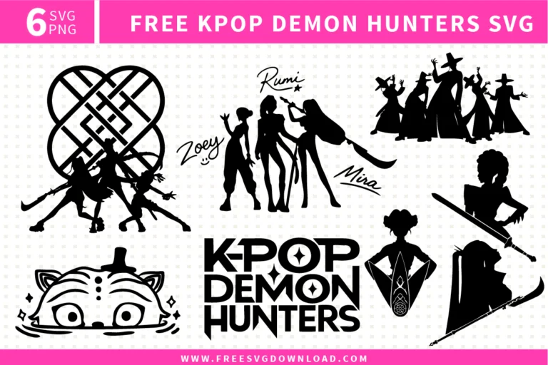 Kpop Demon Hunters Free SVG Files | Free SVG Download