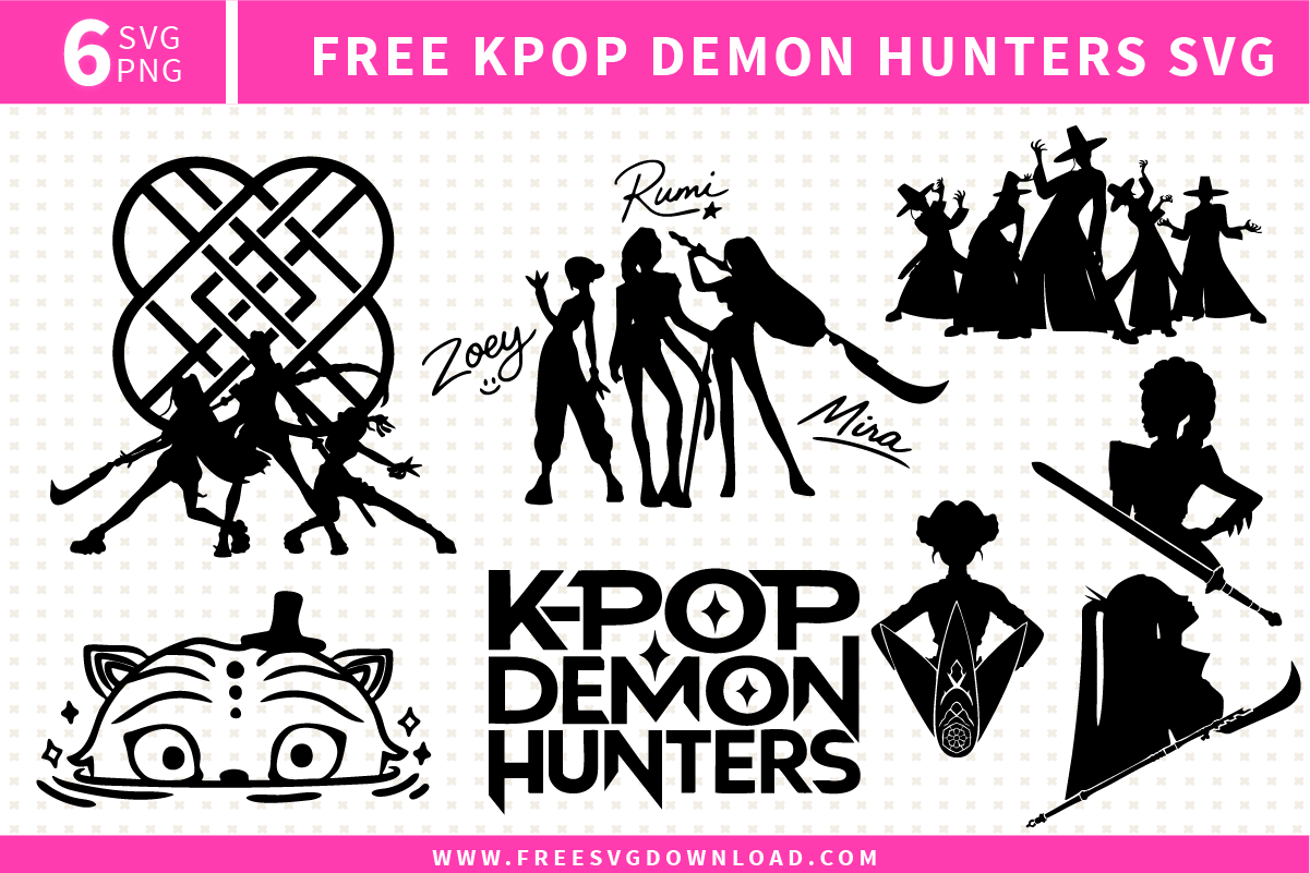 Kpop Demon Hunters Font Free SVG File | Free SVG Download